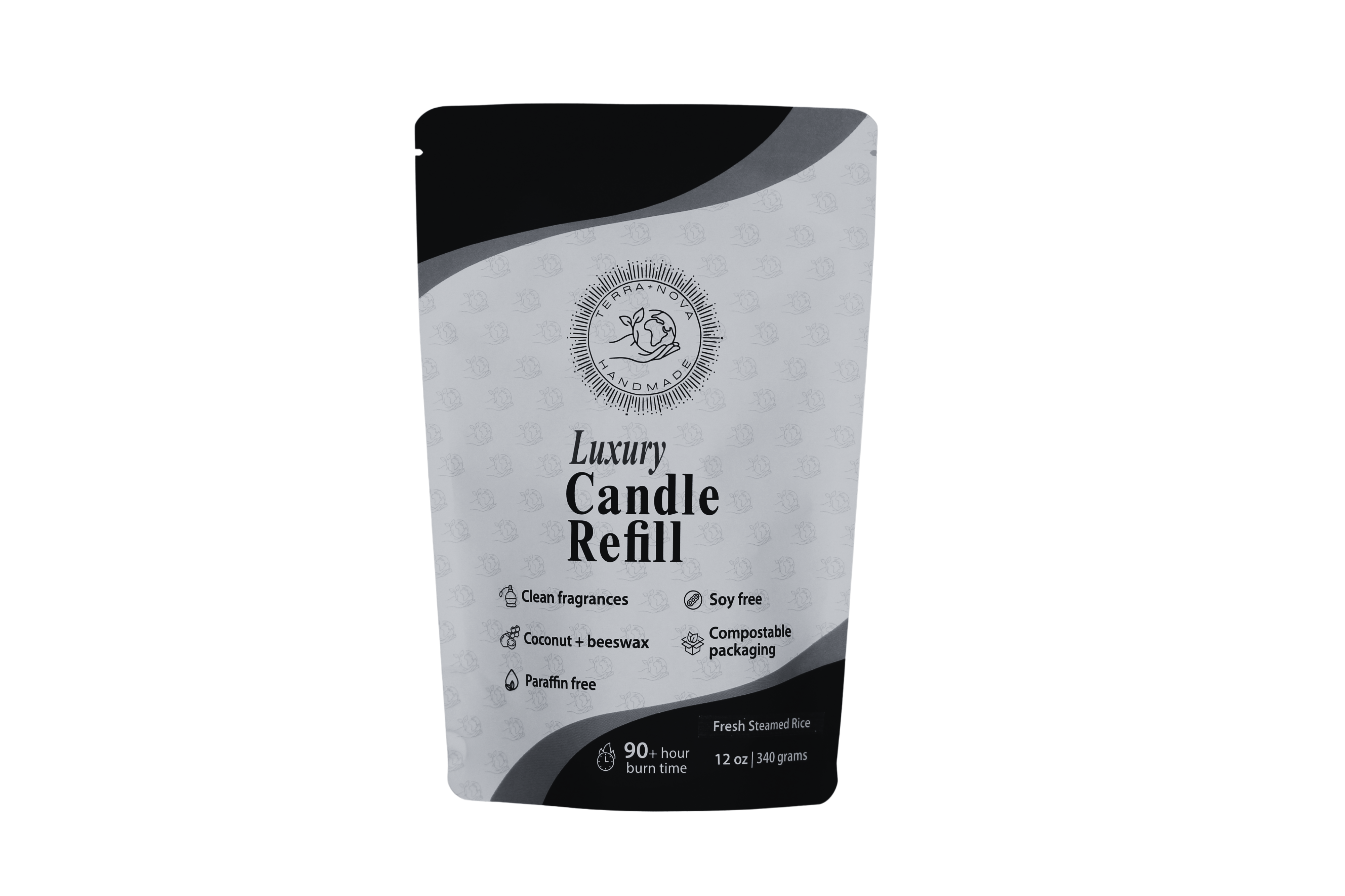 Fresh Steamed Rice Candle Refill (12 oz) | Clean, Non-Toxic Candle ...