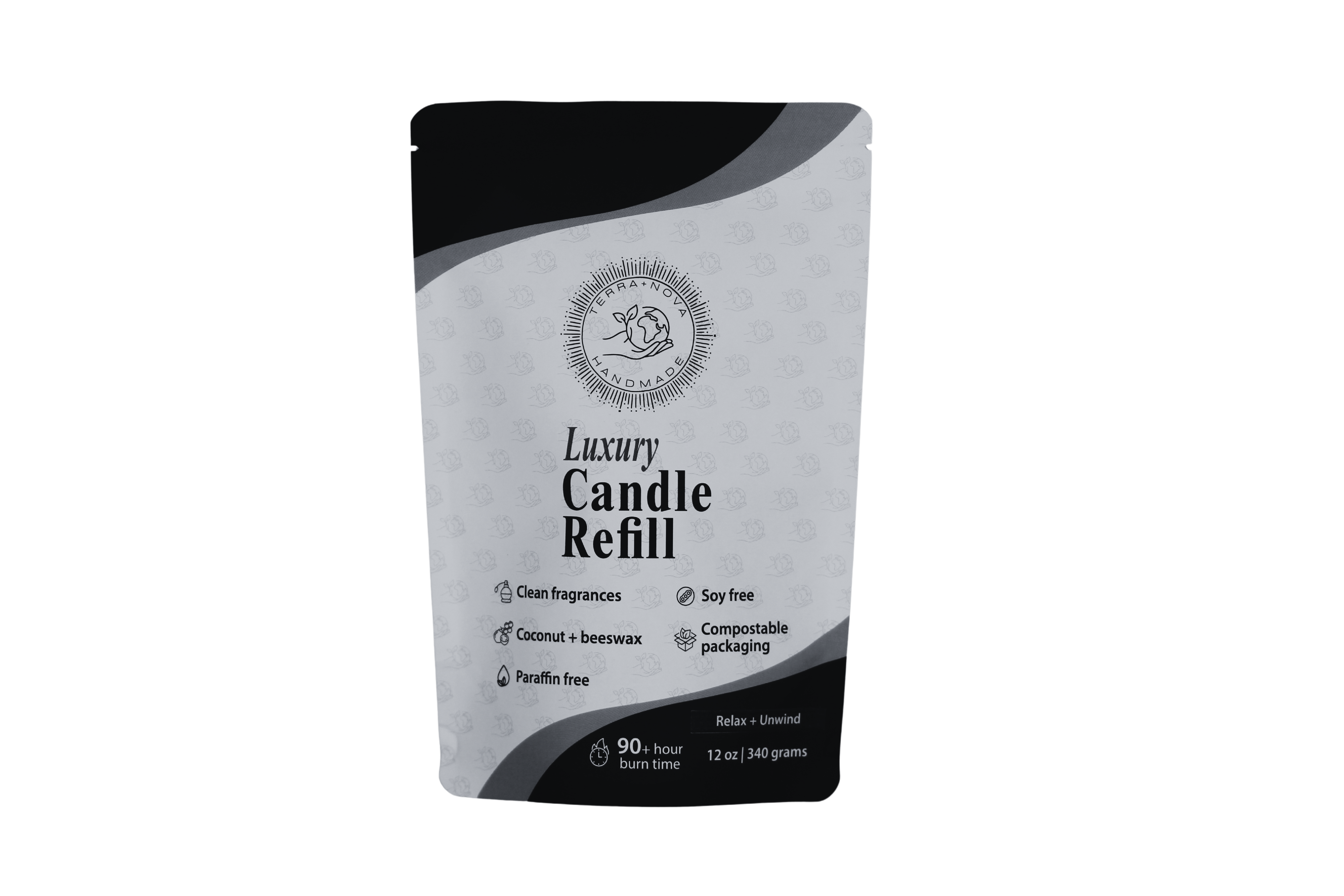 Relax + Unwind Candle Refill (12 oz) | Calming, Non-Toxic Candle Refill ...